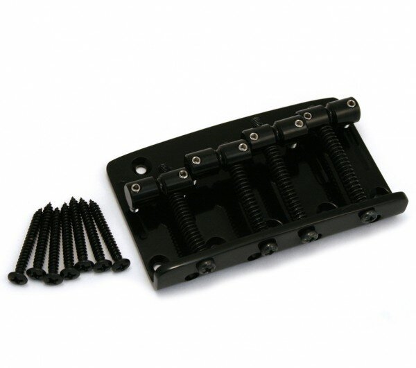 Бридж для 4-струнной бас-гитары GOTOH 203B-4B, черный