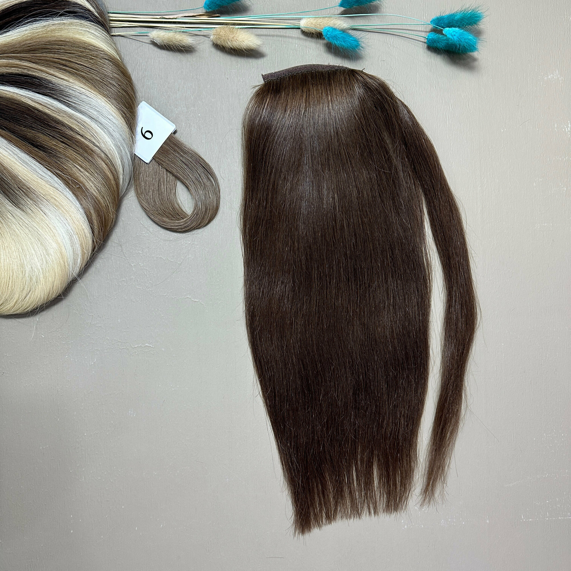 Шиньон-хвост классический из европейских волос Belli Capelli 40см №6