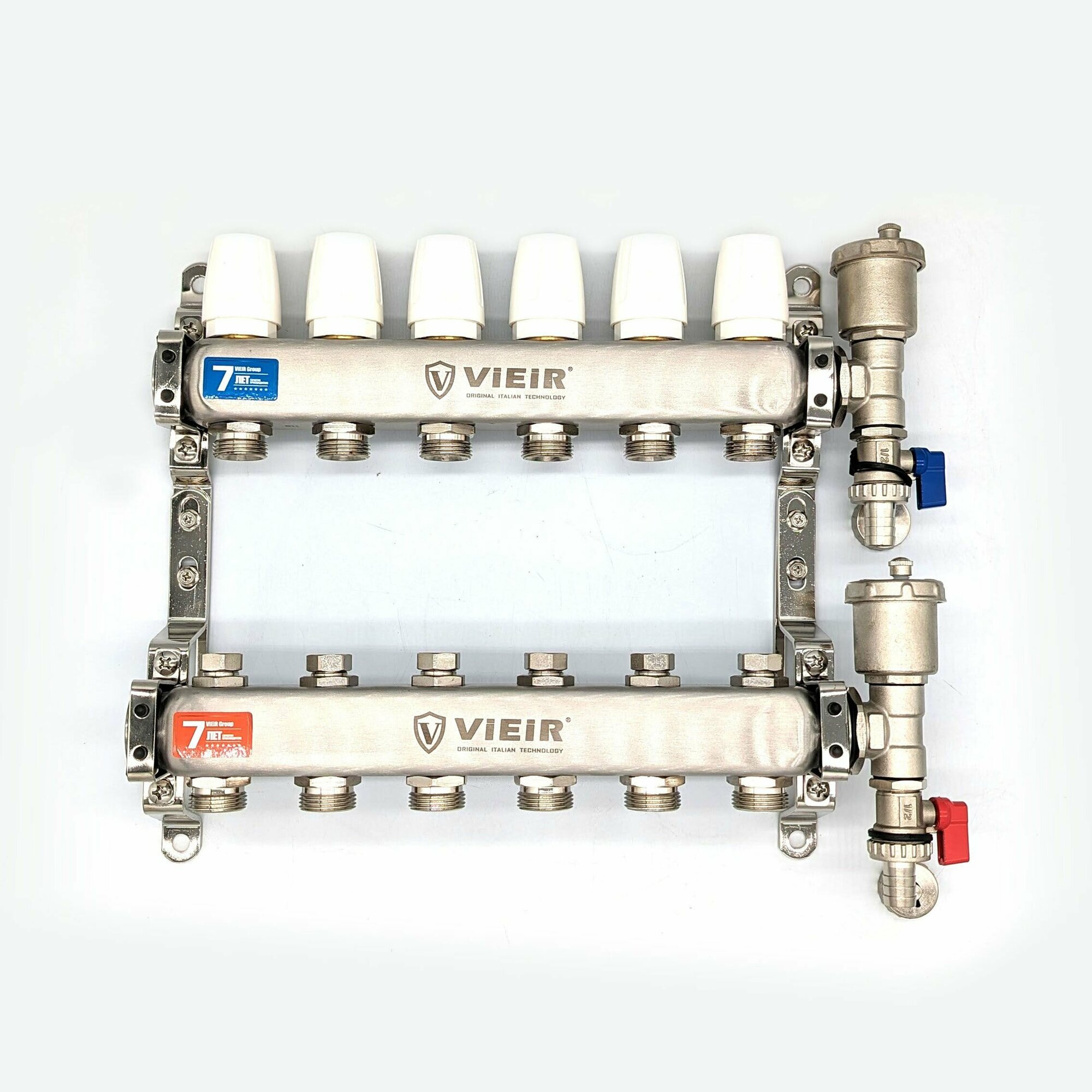 Коллектор для отопления VIEIR VR115-06A 1"x 6 выходов