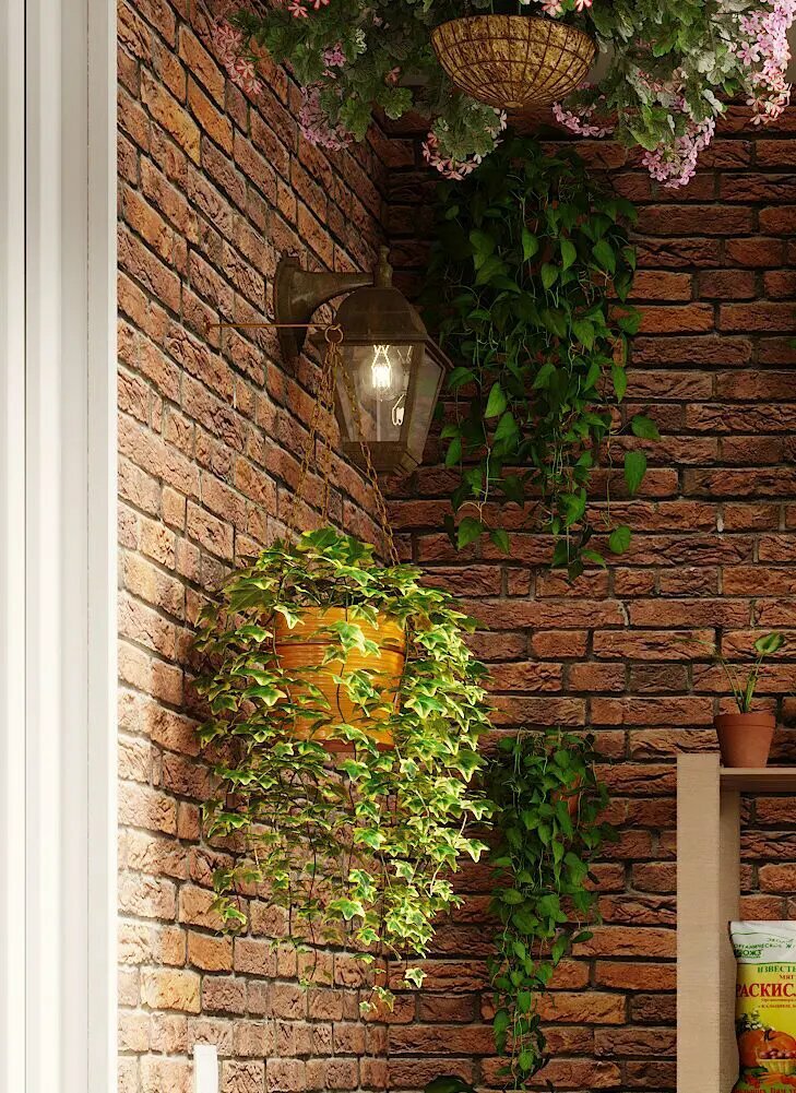 Настенный светильник уличный E27x60 Вт IP44 пластик цвет бронза