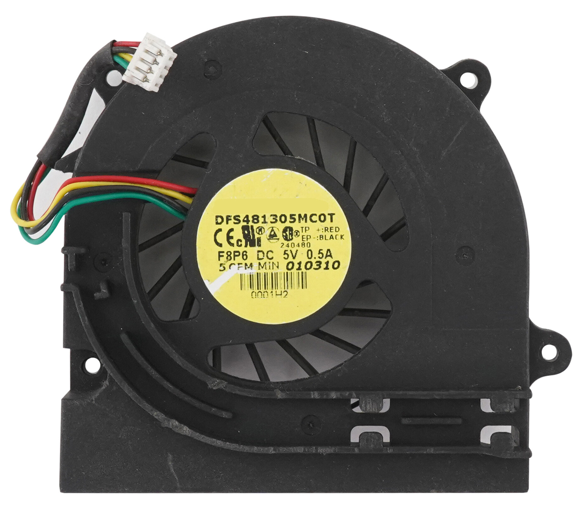 Вентилятор (кулер) для Dell Inspiron 1440, PP24L (GC055010VH-A, DFS481305MC0T F8P6) 4 pin