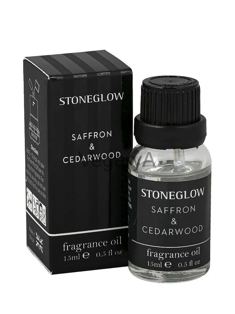 StoneGlow Ароматическое масло "Шафран и Кедровое дерево", ароматический экстракт, эфирное масло