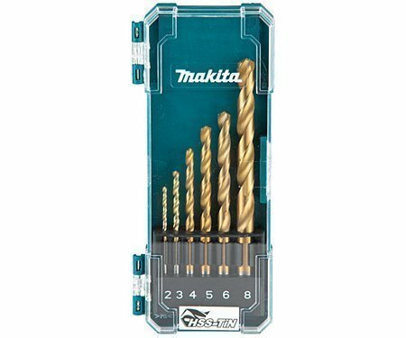 Набор сверл по металлу (6 шт.) HSS-TiN Economy Makita D-72833