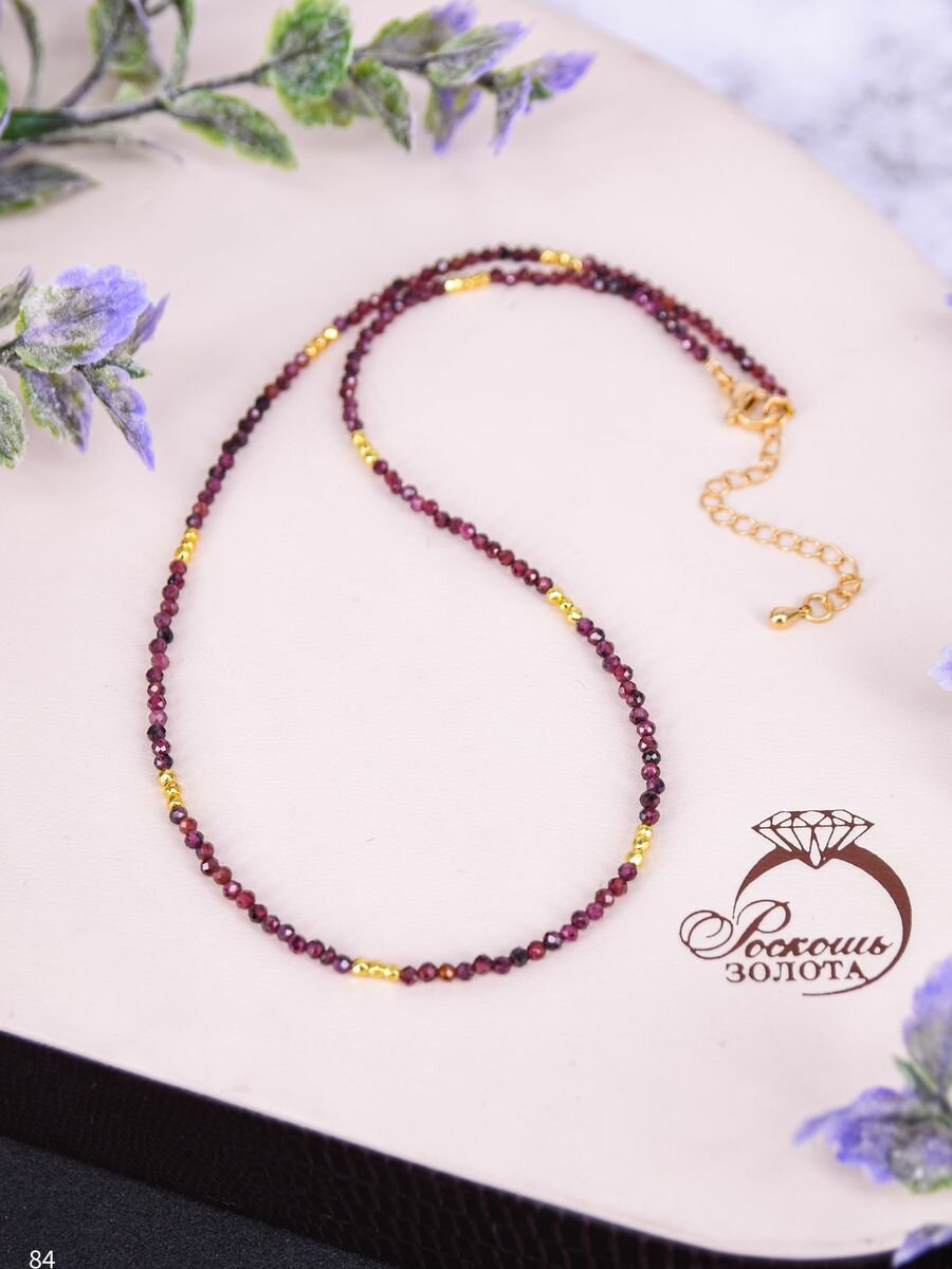 Славянский оберег, колье, гранат, гематит