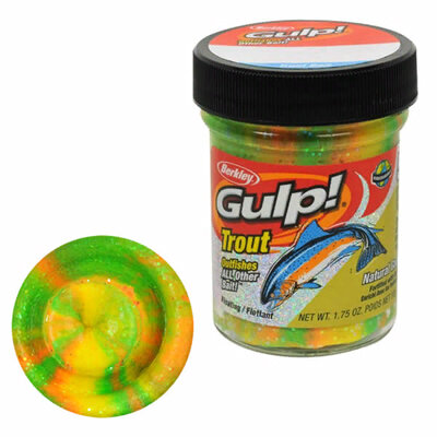 Паста форелевая Berkley Gulp Natural Scent Trout Garlic - Rainbow Candy 50г