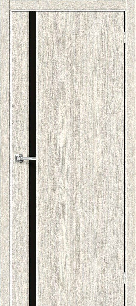 Дверь Мода-11 Black Line / Цвет Ash White / Двери Браво