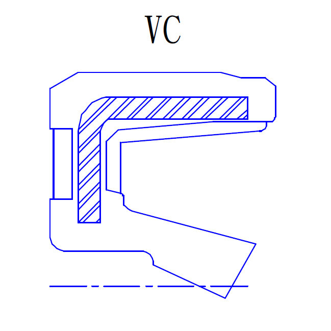Сальник 18x28x4 VC NBR-70-K-01B/C NAK маслобензостойкий (манжета армированная)