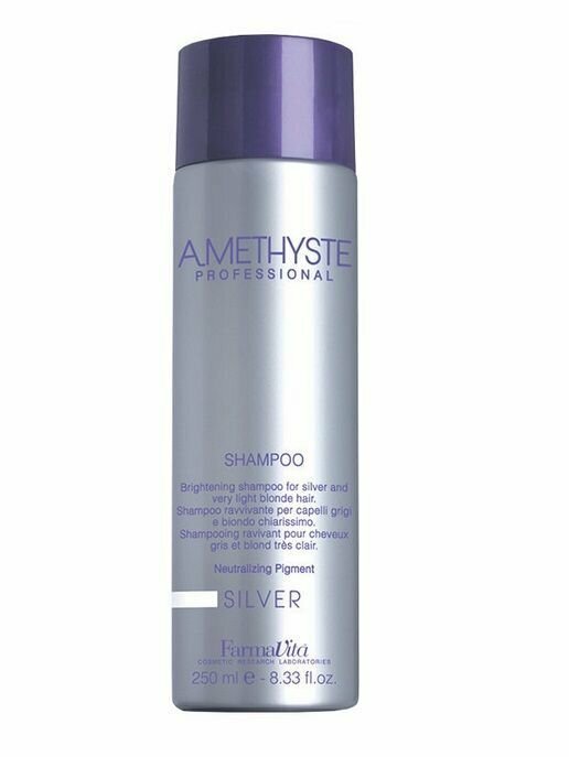 Шампунь для осветленных и седых волос Farmavita Amethyste Silver Shampoo, 250 мл