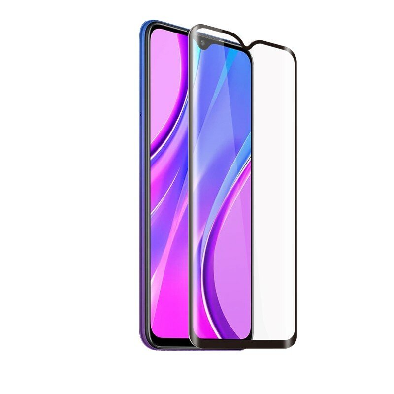3D/5D защитное стекло MyPads для Xiaomi Redmi 9A с закругленными изогнутыми краями которое полностью закрывает экран / дисплей по краям с олеофобным покрытием