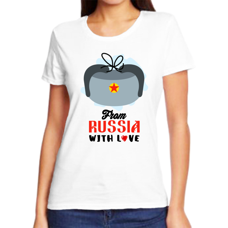 Футболка с надписью Россия from Russia with love 3