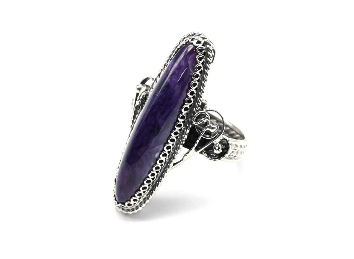 Кольцо, чароит