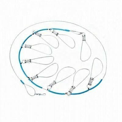 Кукан металлический "Три Кита" 9-ти карабиновый (трос)