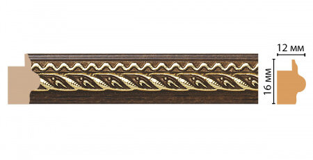 Багет Decomaster 117-438 В16х12хД2400 мм / Декомастер.