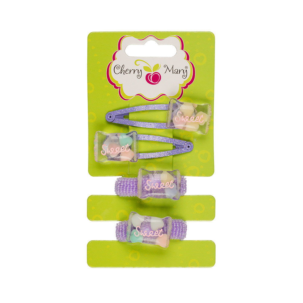 CHERRY MARY S6010 Набор аксессуаров для волос 4 шт. №05 ассорти стиль и уход за локонами