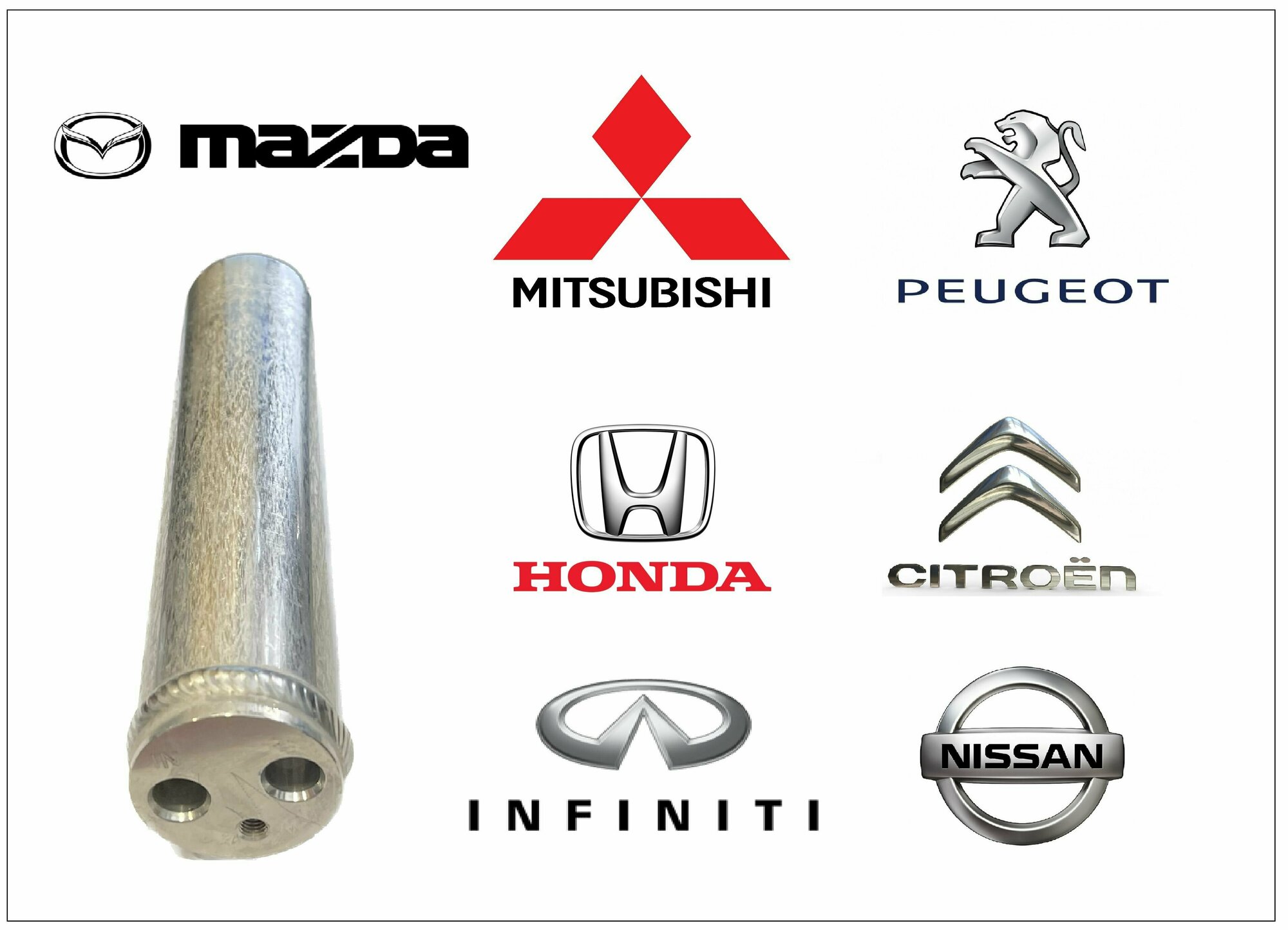 Ресивер осушитель citroen honda mazda mitsubishi