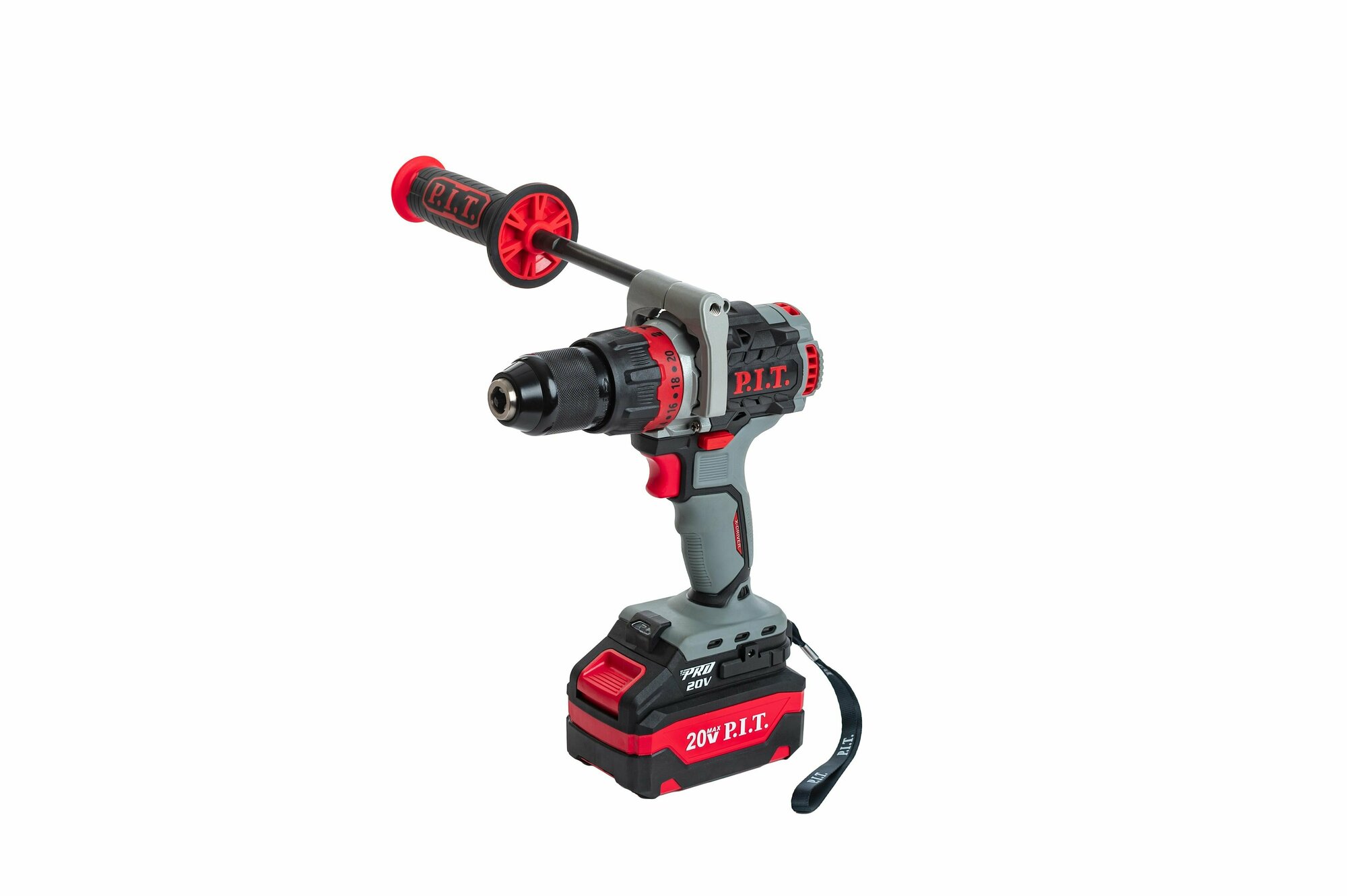 Дрель-шуруповерт P.I.T. PSB20H-13C/2, От аккумулятора, 20 В, 110 Нм, 2 АКБ