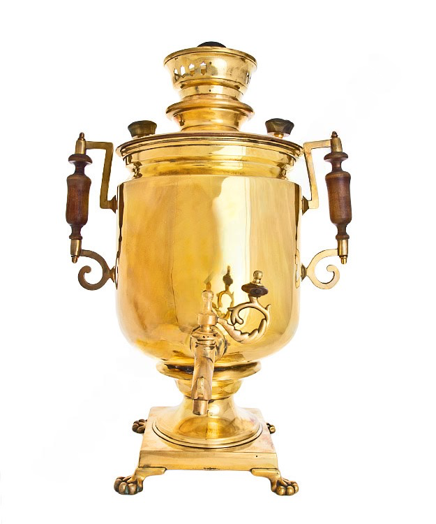 Самовар антикварный Ампирная банка 7л, на дровах