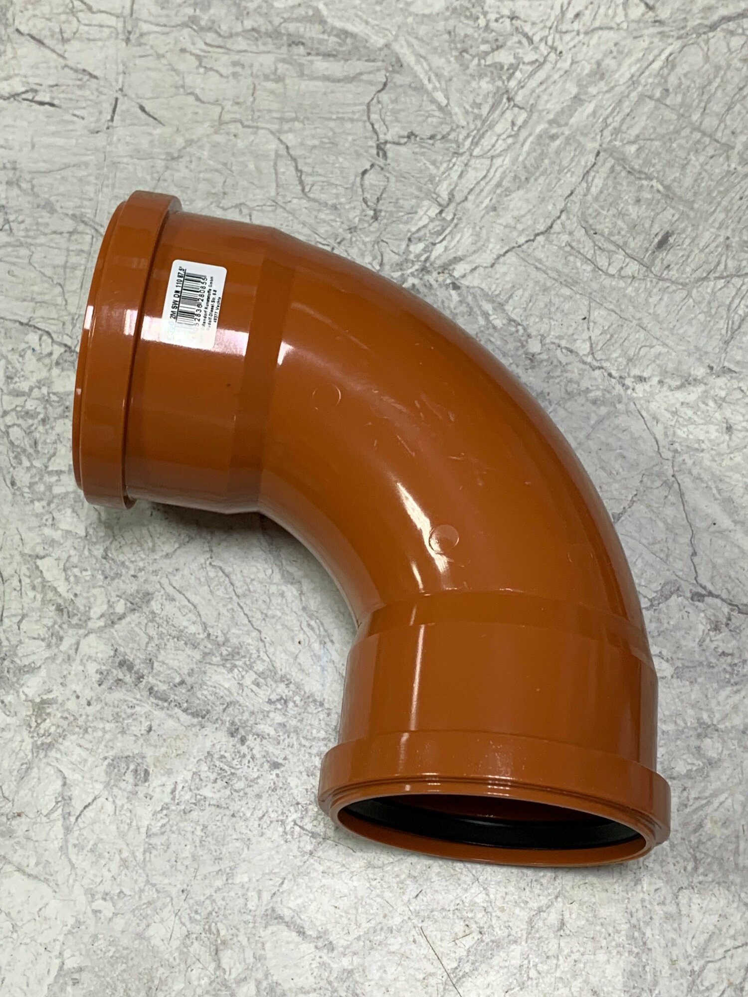 Отвод двухраструбный 110х87,5 для наружной канализации Ostendorf