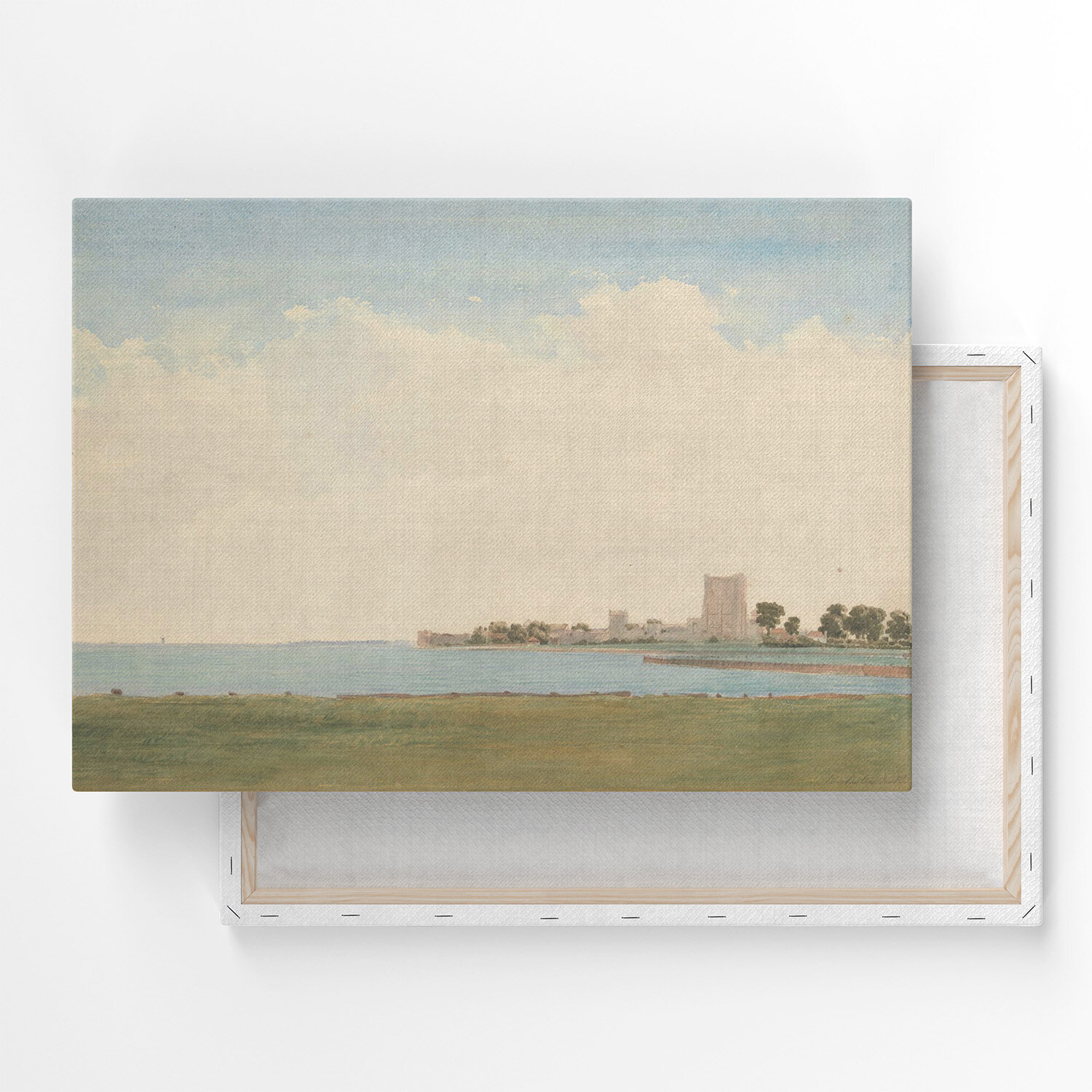 Картина на холсте, репродукция / Уильям Тёрнер - Porchester Castle. A View / Размер 30 x 40 см