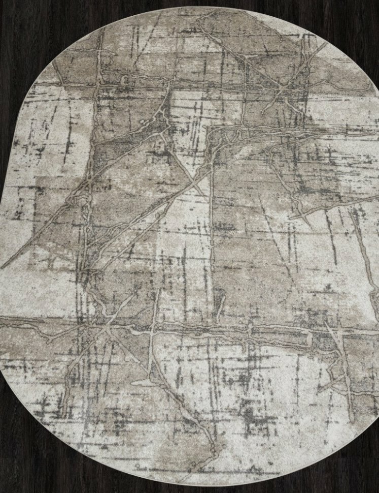 Ковер F160 - BEIGE - Овал - коллекция TORNADO (2 х 4 м)