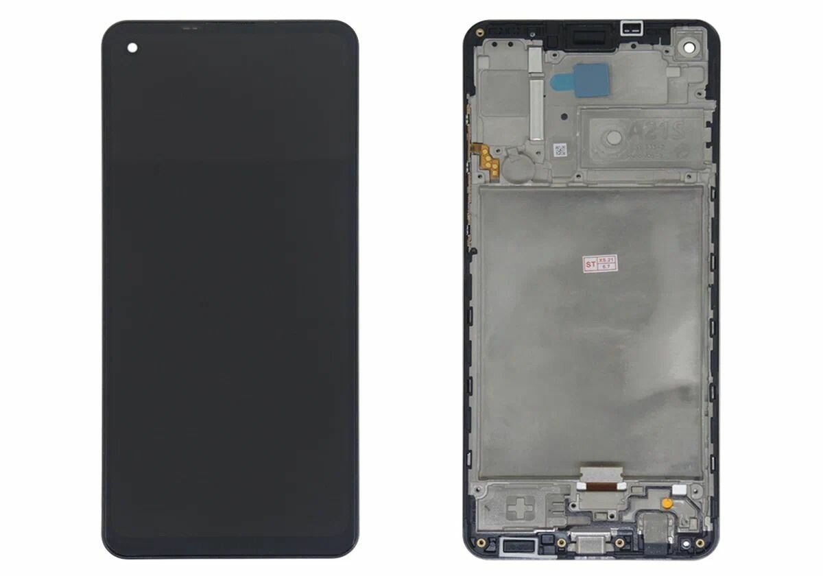 Дисплей Samsung Galaxy A21S/SM A217F/DSN с сенсором черный в рамке OR (SP)