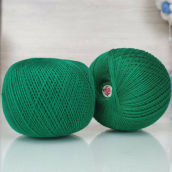 Пряжа ПНК им. Кирова роза 4110 изумруд (6 мотков)