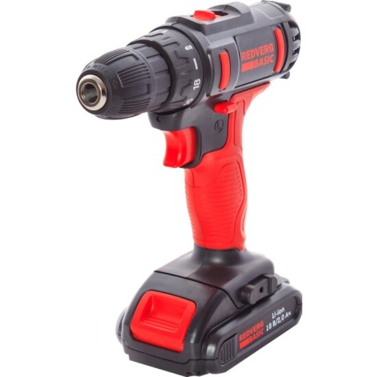 Шуруповерт аккумуляторный Redverg Basic SD18LE/2-2