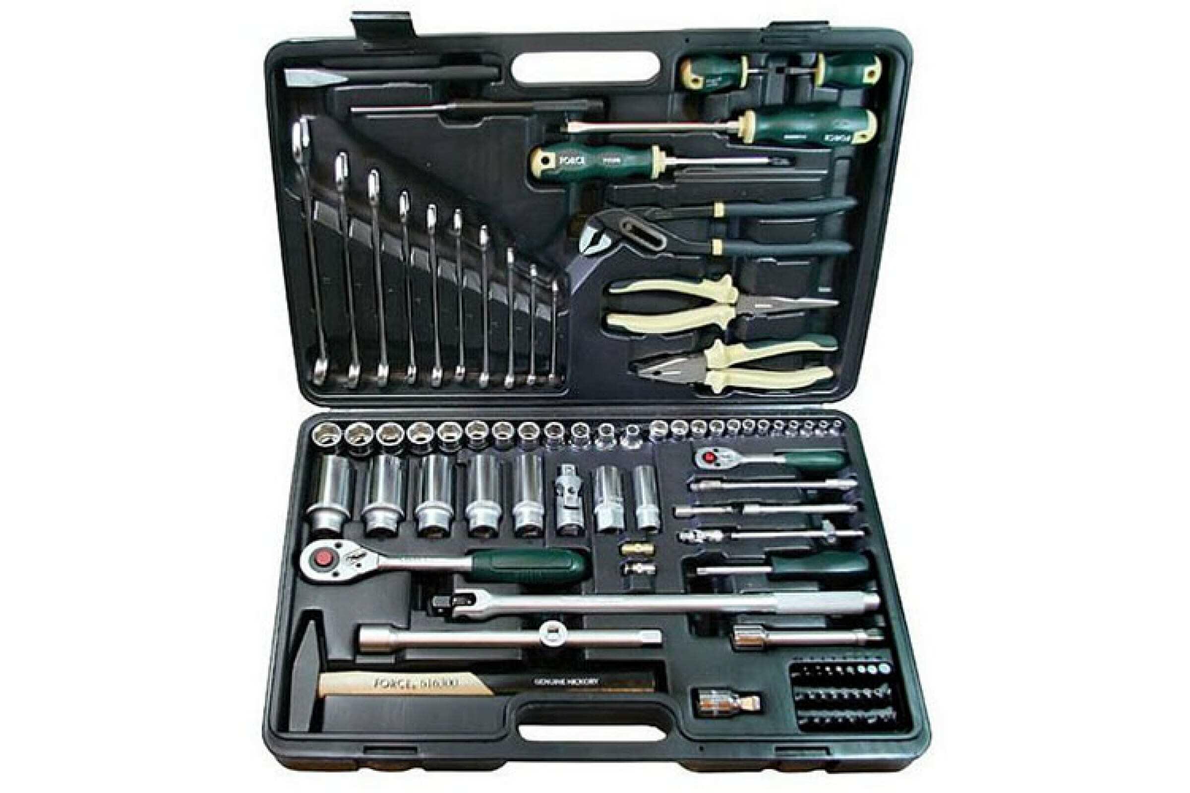 Набор инструментов FORCE 4911-9 1/2" c 12-ти гранными головками, 91 предмет