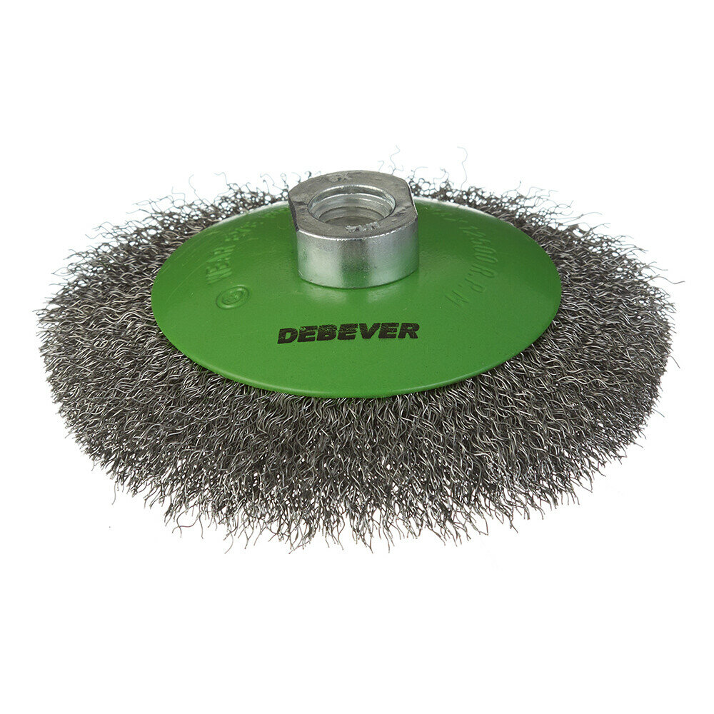Корщетка для УШМ и УПМ Debever мягкая радиальная d115 мм М14 сталь
