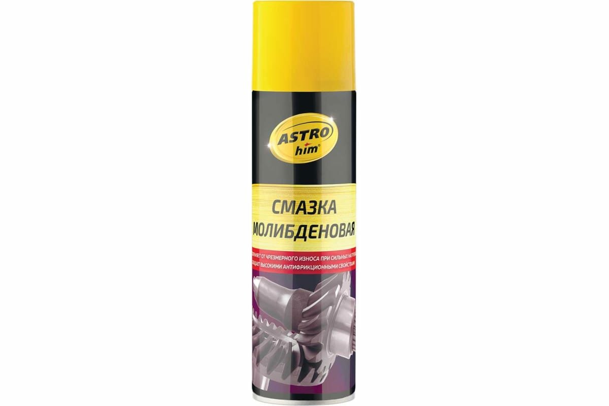 Astrohim Молибденовая смазка аэрозоль AC454, 335 мл для узлов, редукторов и уплотнений