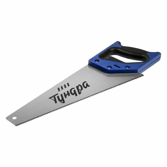 Ножовка по дереву Тундра 2К рукоятка, 3D заточка, чистый рез, 14-15 TPI, 350 мм