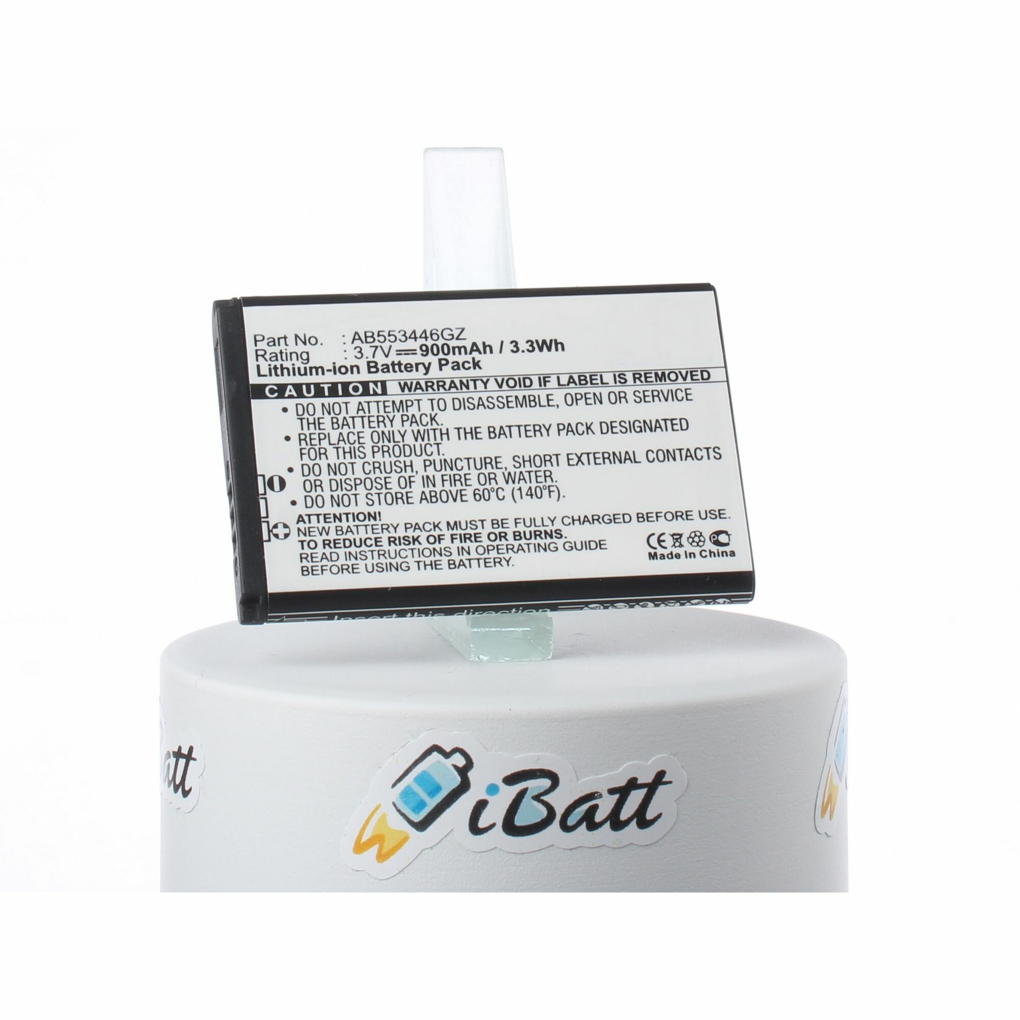 Аккумуляторная батарея iBatt 900mAh для телефона Samsung Gusto 2 (AB553446GZ)