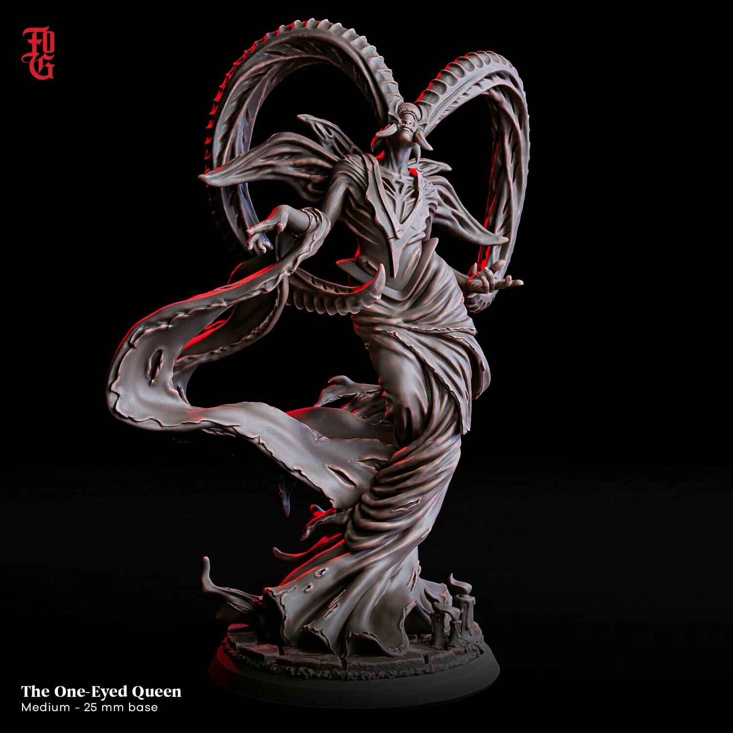 Миниатюра D&D 'Одноглазая королева' масштаб 75 мм (DnD, Dungeons & Dragons, ДнД, Подземелья и Драконы, Pathfinder)