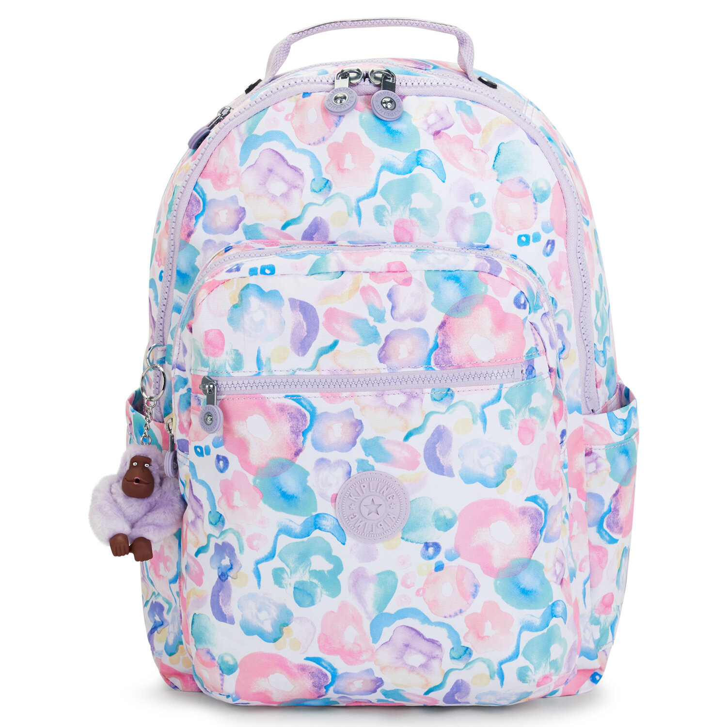 Рюкзак Kipling KI48512FW Seoul Large Backpack *2FW Aqua Flowers