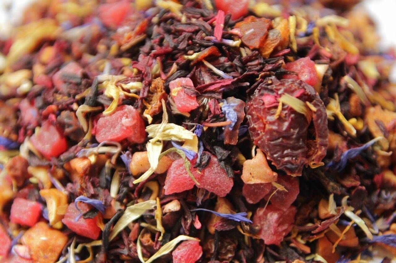 Чай фруктовый листовой каркаде "Милый фрукт" 100г