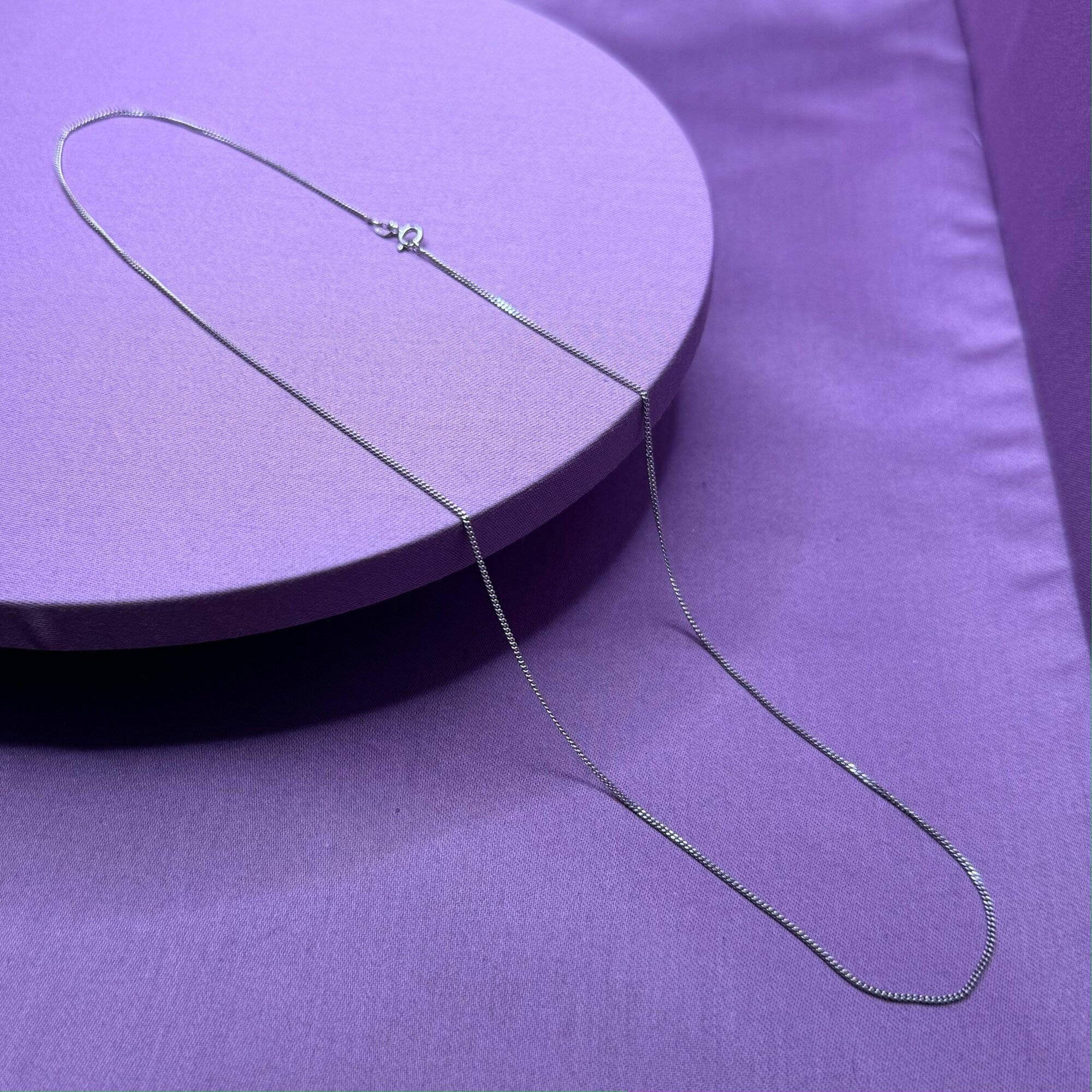 Цепь серебро, 925 проба, родирование