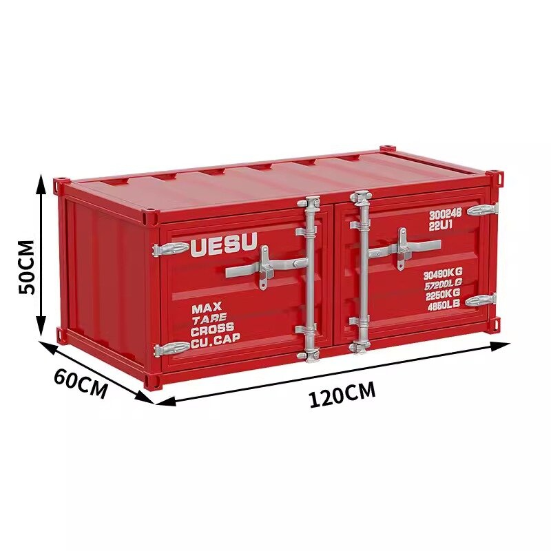 Журнальный стол серии Industrial Furniture (120 см красный цвет)