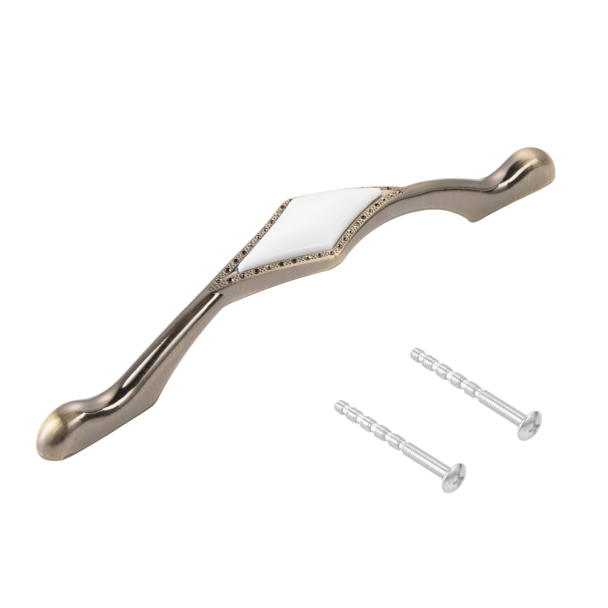 Мебельные ручки-скобы EDSON 8305-128-AB | античная бронза (комплект 2 штуки)