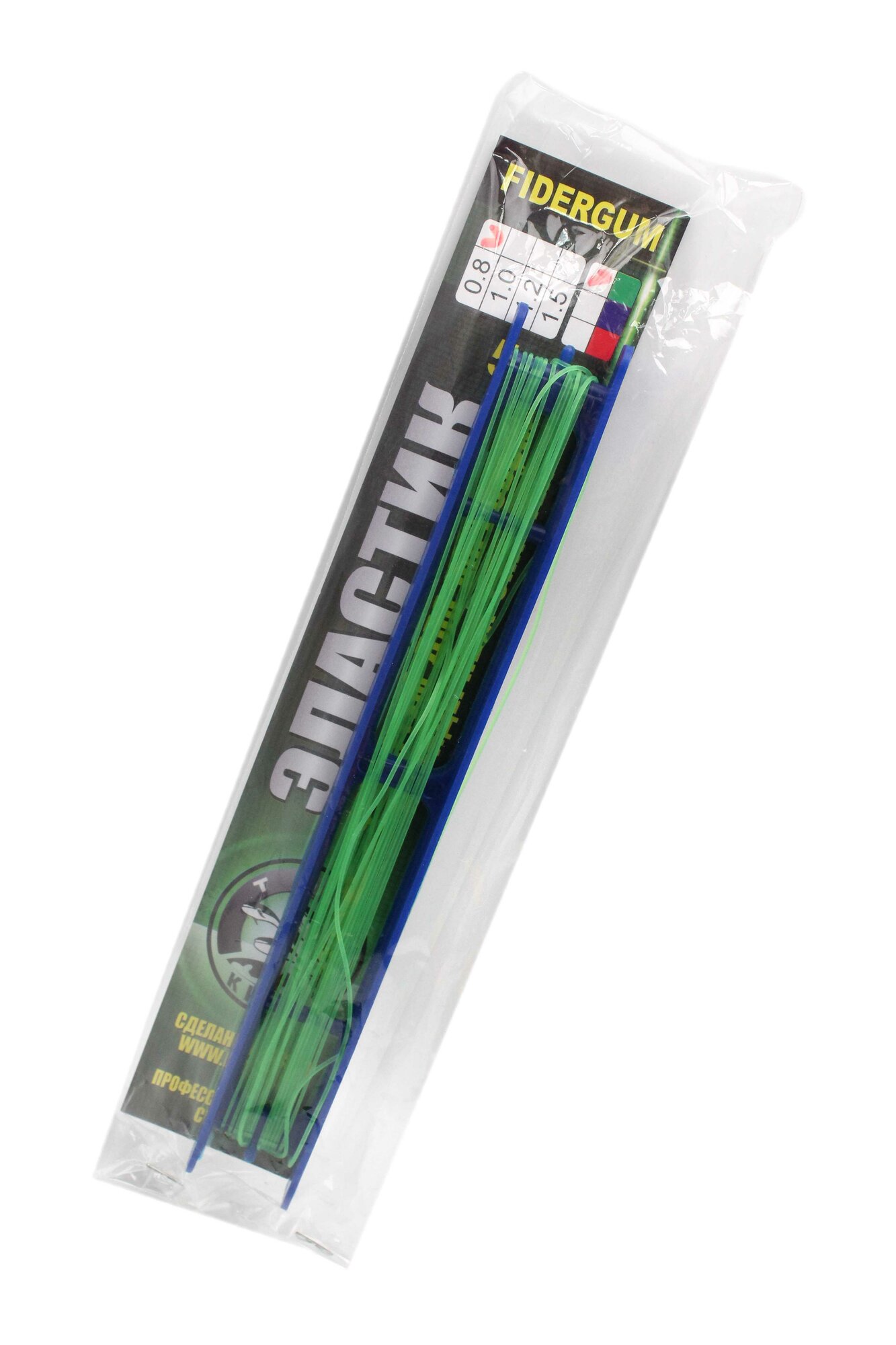 Фидергам Три Кита фидерный амортизатор 5 м 0.8 мм зеленый для фидерной ловли и рыбалки