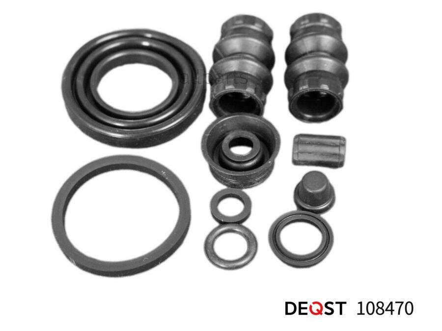 DEQST 108470 Ремкомплект тормозного суппорта заднего (для поршня O 34 mm суппорт Lucas). Применяемость: OPEL Ast