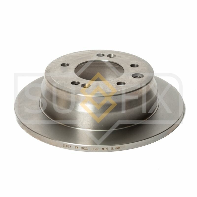 SUFIX Диск тормозной невентилируемый задний (262x10) HYUNDAI i30(FD) 1.4-2.0D 07-12 / ix35 1.6-2.4 10>, KIA Ceed(ED) 1.4-2.0D 07-12 / Sportage(SL) 1.6D-2.4 10>