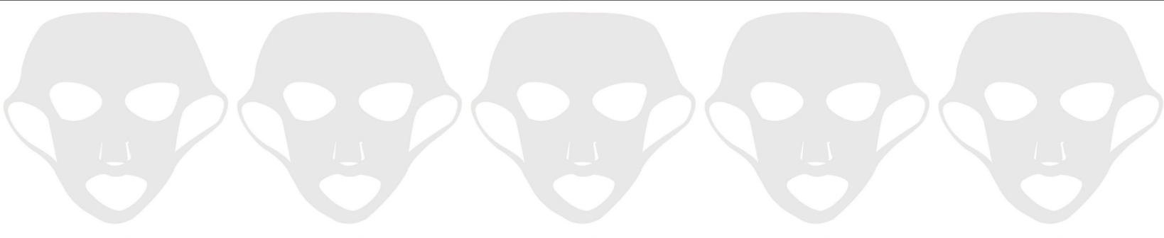 Kristaller Маска для лица, многорозовая, силиконовая, KG-021, белый, 5 шт