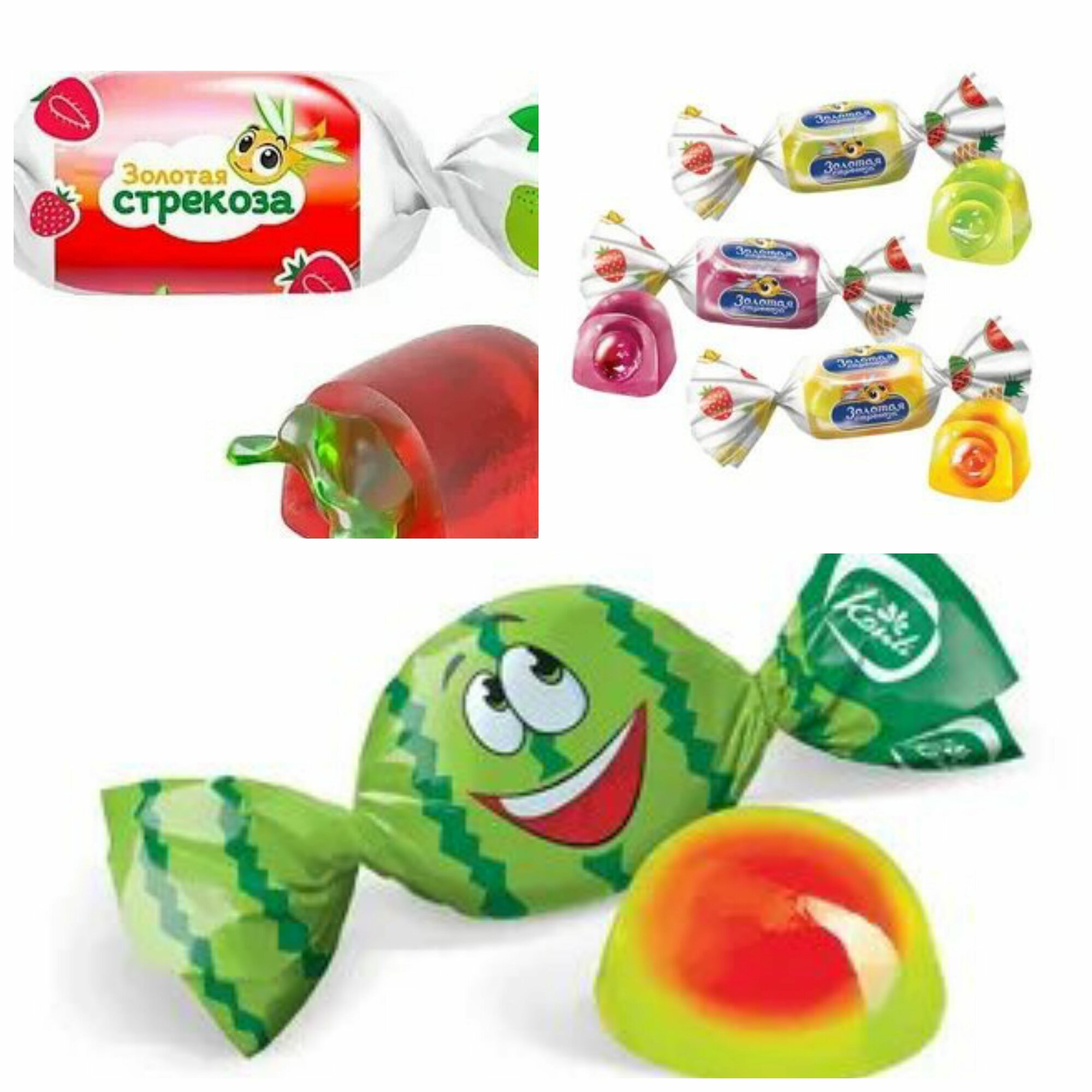 Ассорти из живинки арбузика и стрекозы 2 вида