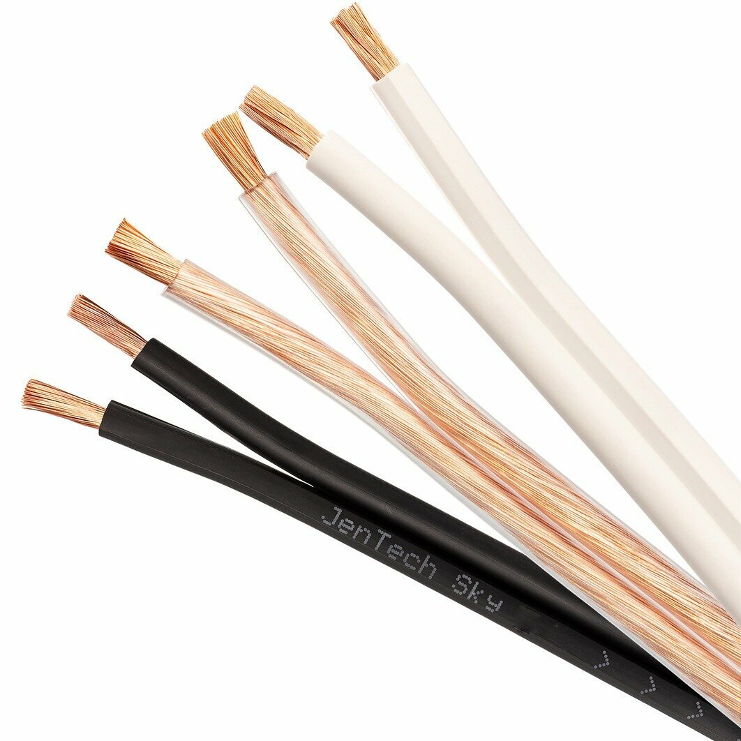 Кабель акустический с катушки двухжильный Supra Sky II 1.6 Transparent, 1 м