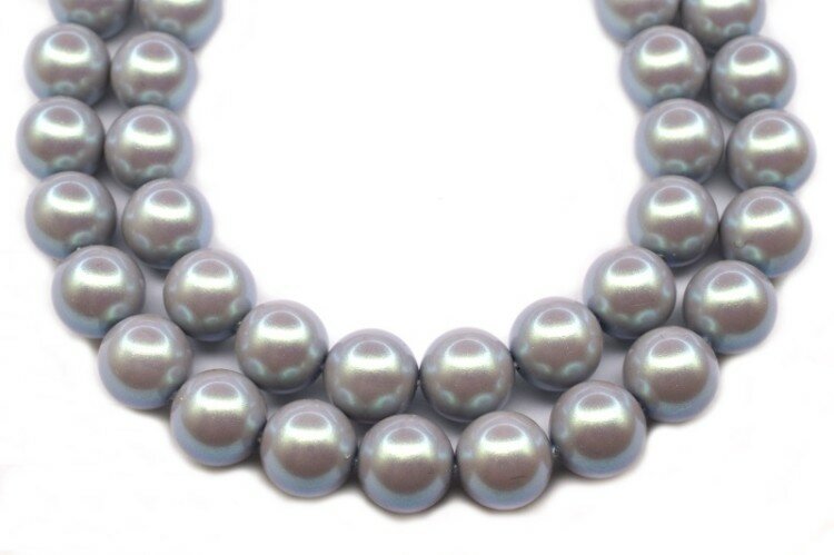 Жемчуг Preciosa Maxima, цвет pearlescent grey, 10мм, 704-023, 5шт
