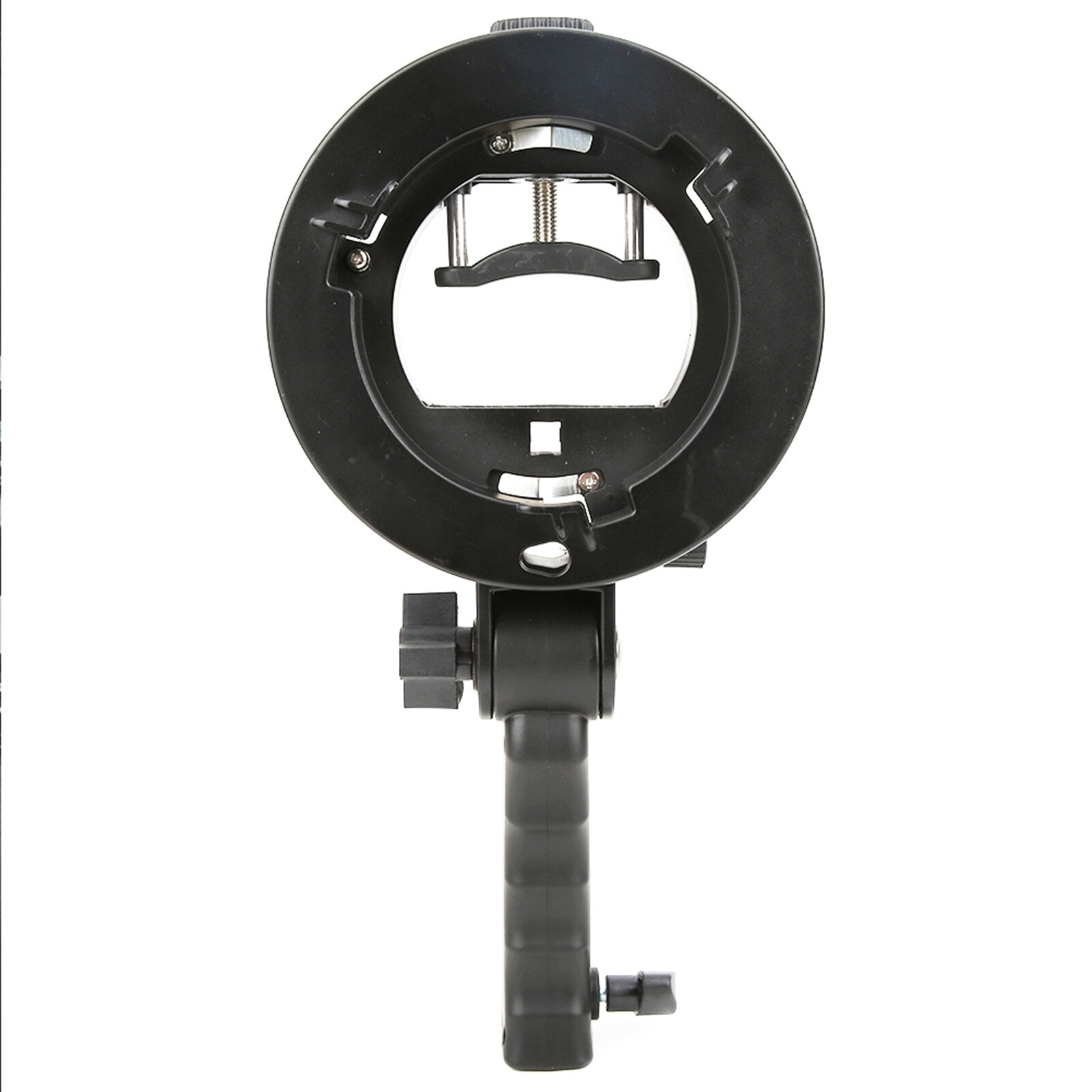 Ручной держатель S-образной формы, аксессуар для фонарика Bowens Mount Camera Top Flashlight черного цвета