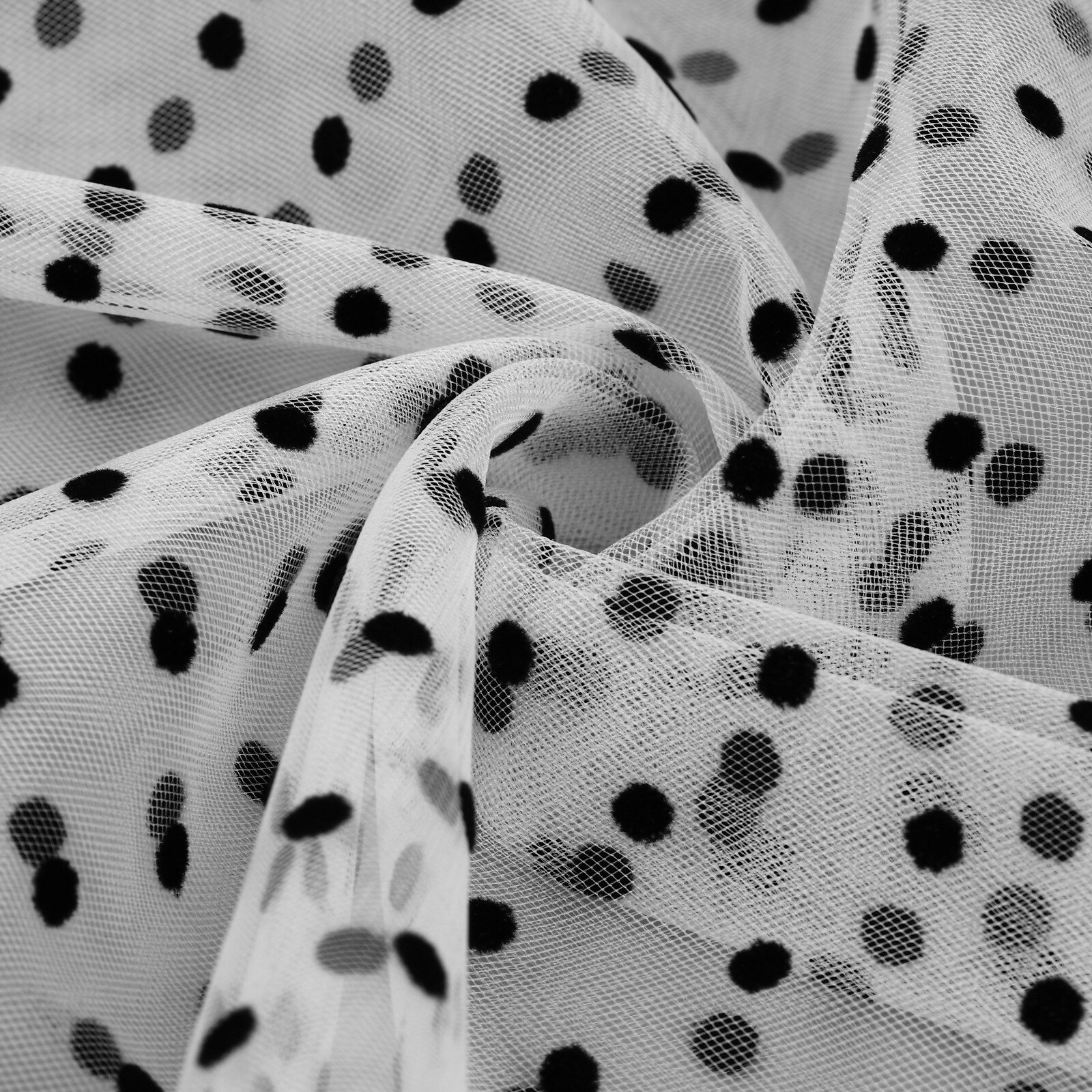 Сетка с флоком «Горох», 150 см, 1 ± 0,2 м, цвет белый, 10327182