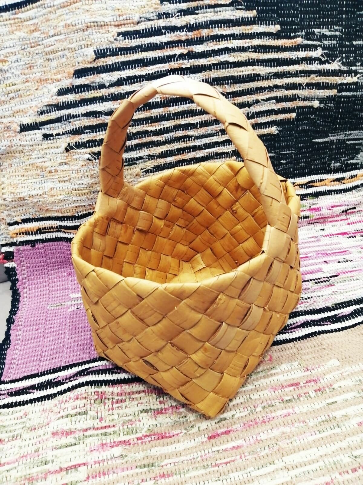 Корзина для грибов плетеная. 5л.