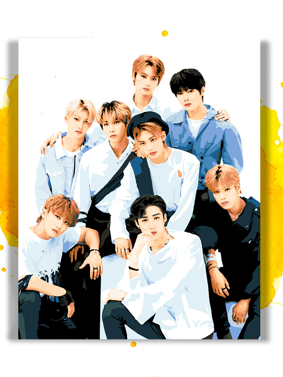 Картина по номерам на холсте Stray Kids, 40 х 50 см