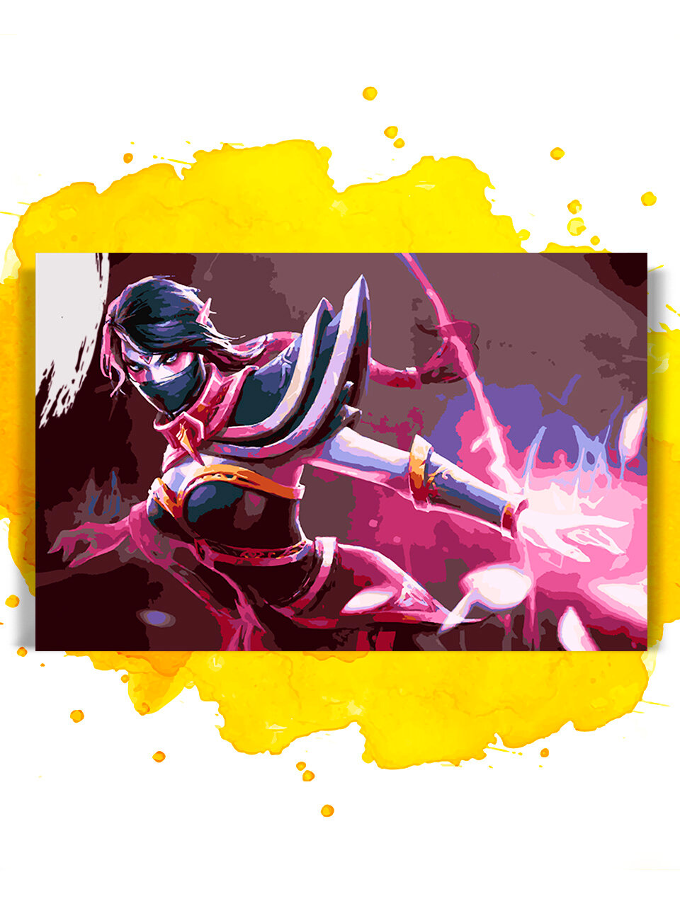 Картина по номерам на холсте Dota 2 - Templar Assassin Art, 40 х 60 см